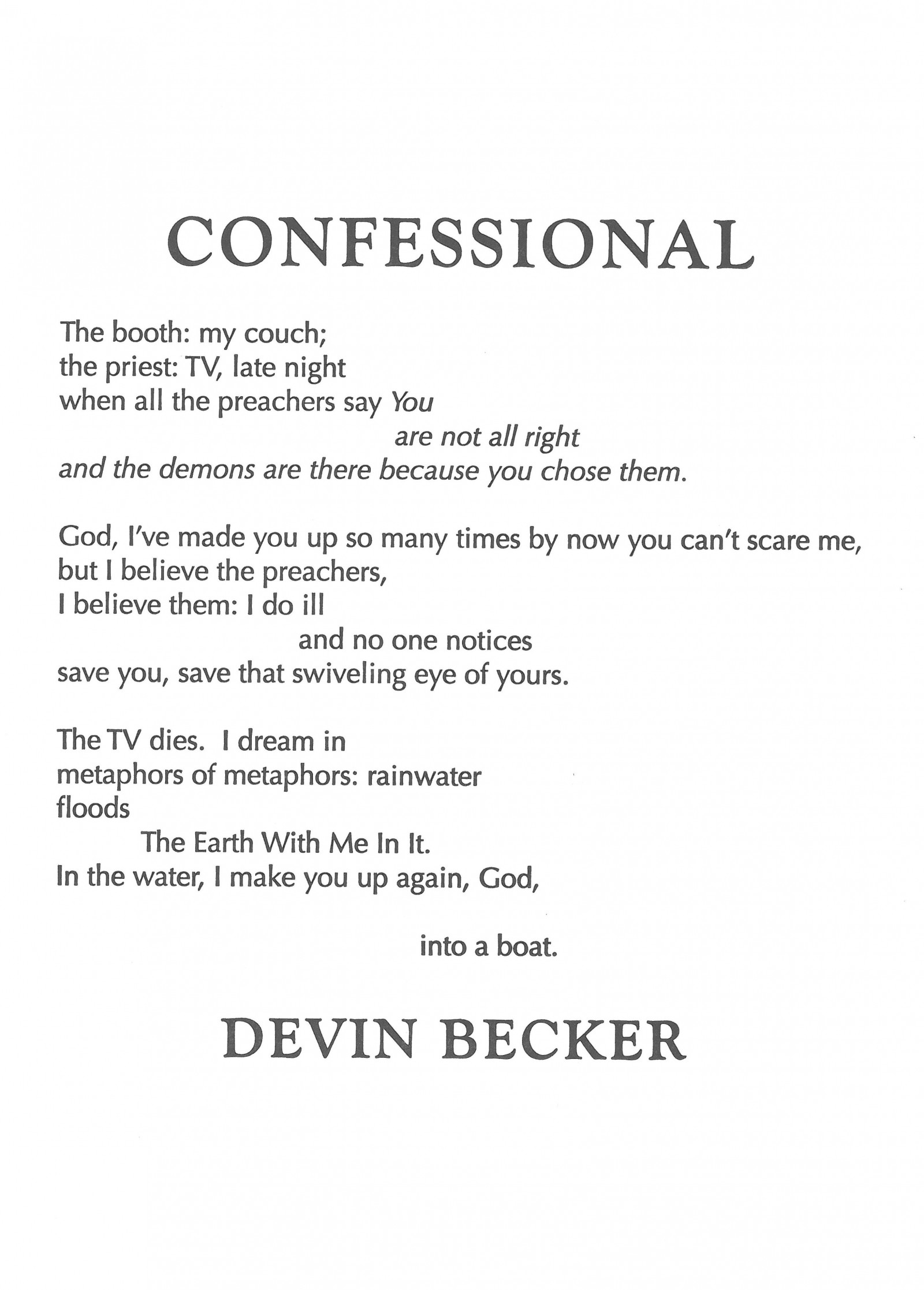 Spirituality | Poem Tags | Architrave Press