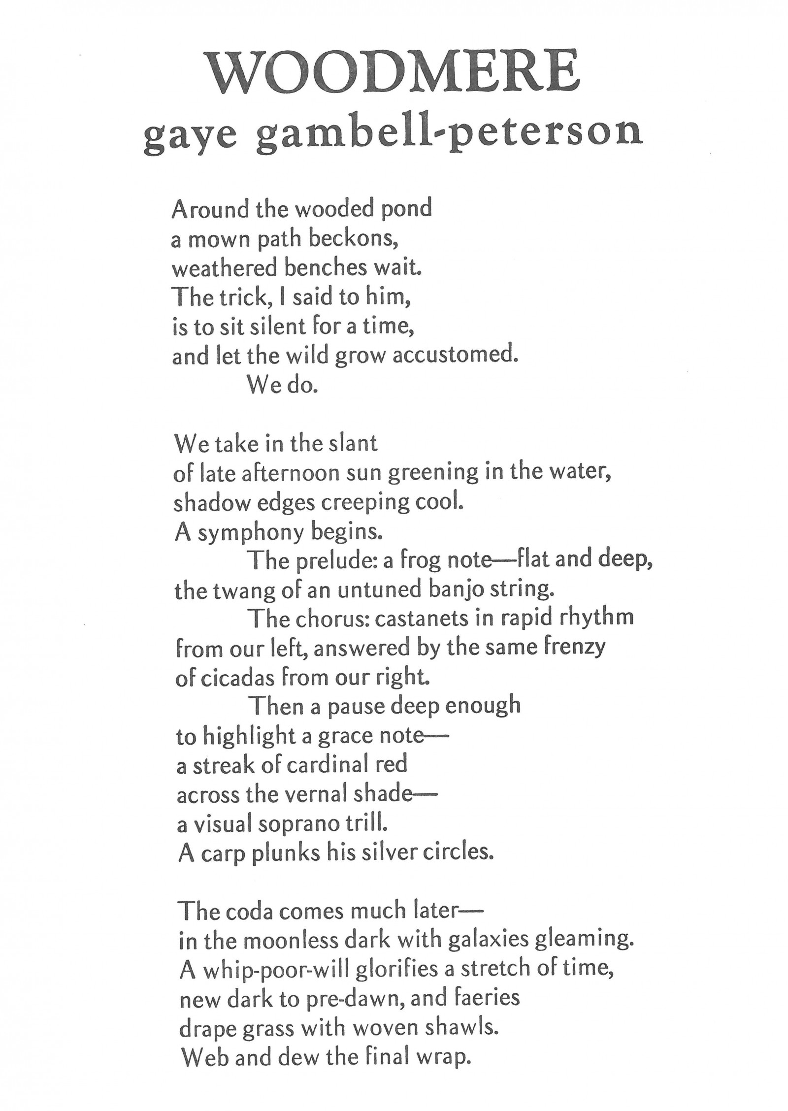 St. Louis Poets | Poem Tags | Architrave Press